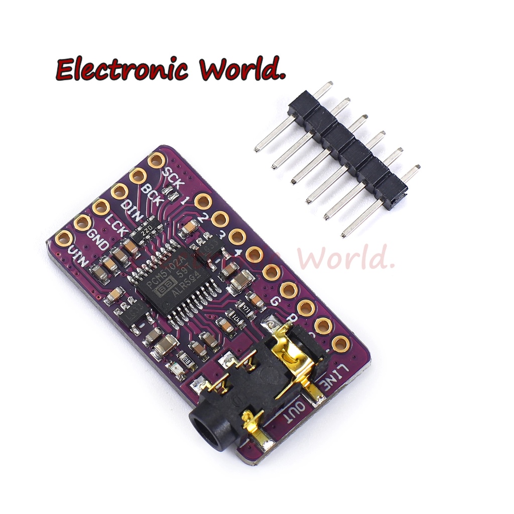 Interface I2S PCM5102A DAC Decoder GY-PCM5102 I2S Player Module pHAT ...
