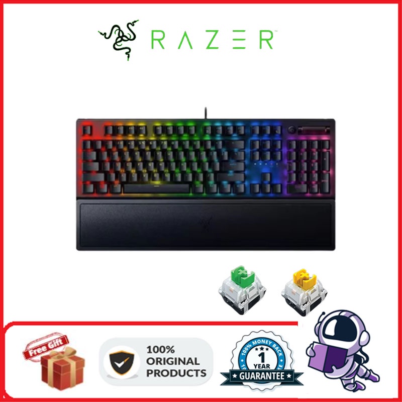 Razer BLACKWIDOW V3 RGB mechanical keyboard for esports games | Shopee ...