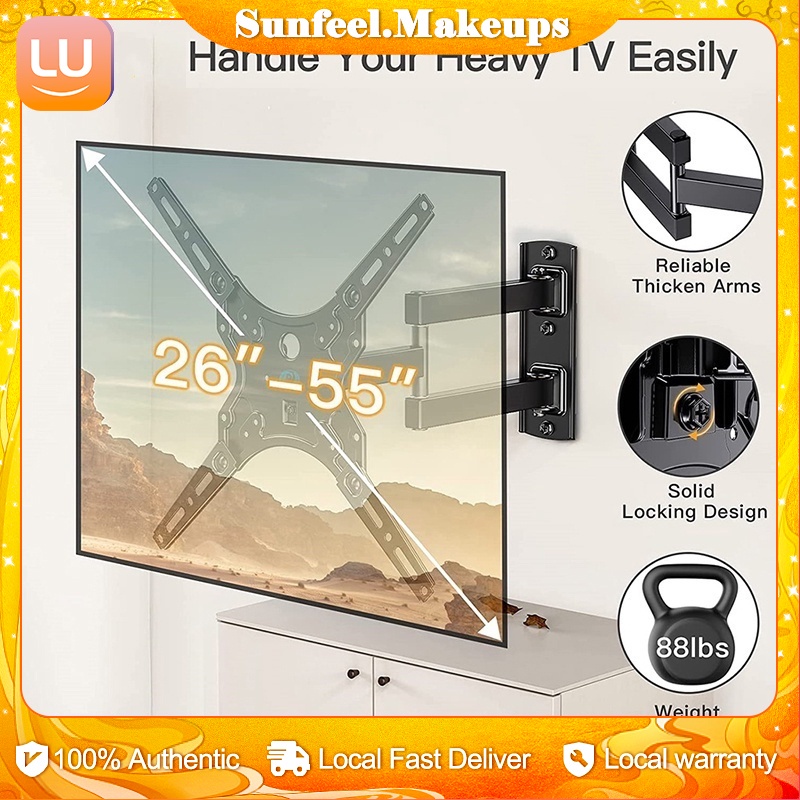 14-55 Inch Retractable TV Stand Wall Bracket Wall Mount Stand ...