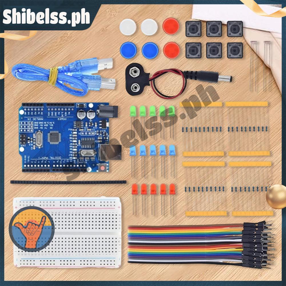 New Starter Kit 13 in 1 Mini Breadboard 3 Color LED 400 Holes for ...