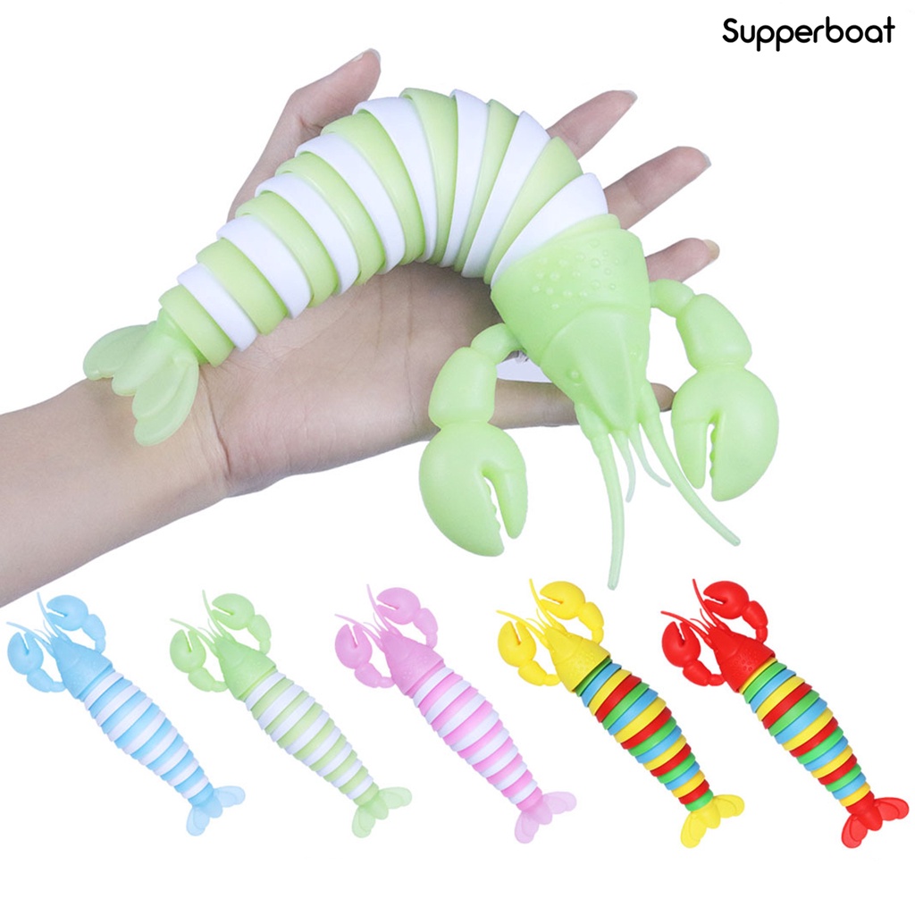 [SUP]Fidget Lobster Toy Colorful Cute 3D Articulated Stim Toy Wrist ...