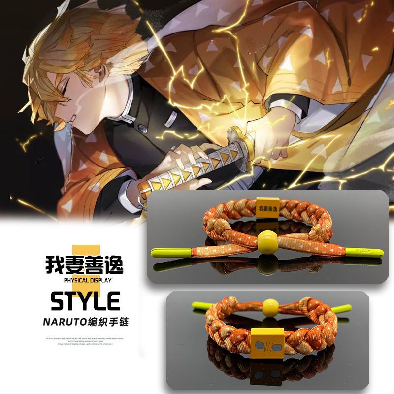 Demon Slayer Bracelet Tanjiro Stylish Wristband Demon Slayer Zenitsu ...