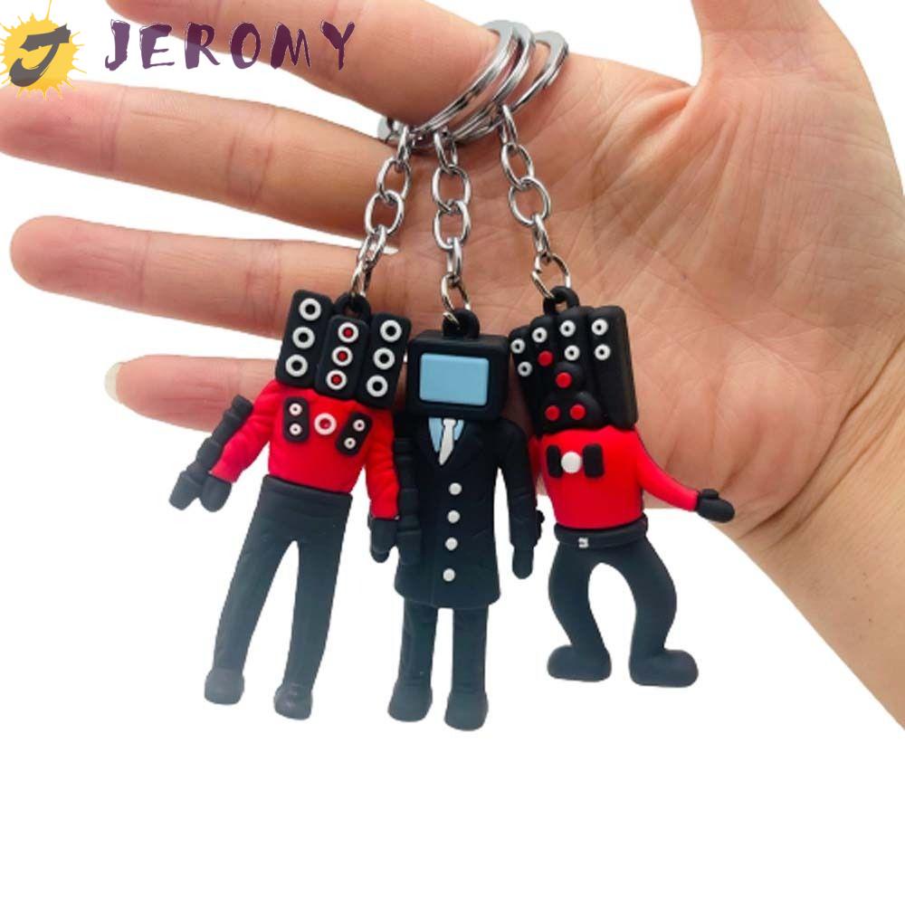 JEROMY Anime Skibidi Toilet Keychain, Skibidi Toilet Tv Man Camara Man ...