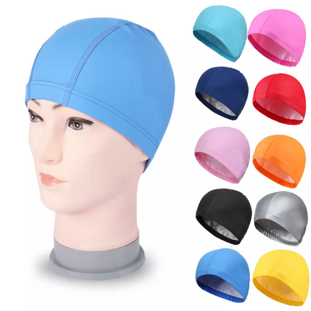 Plain BAhan Spandex Swimming Cap / Children's and Adult's Swimming Cap ...
