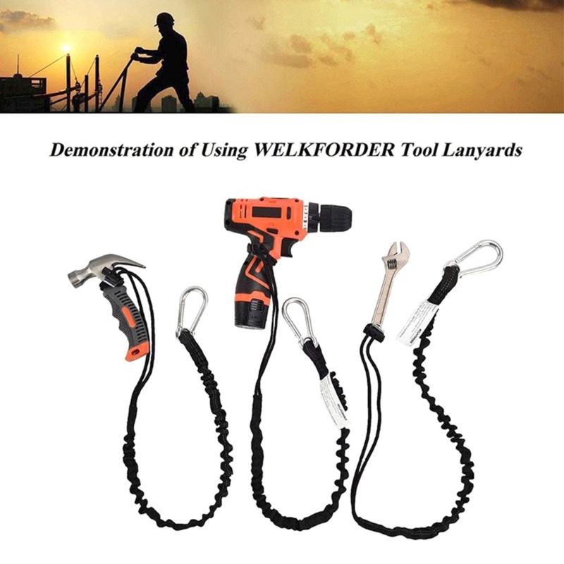 BST Tool Tether Lanyard with Buckle Strap Retractable Bungee Cord ...