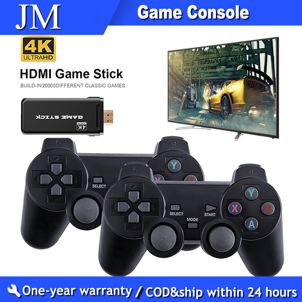 TV Game Stick Classic TV Game Console 4K Video Game Console Wireless ...