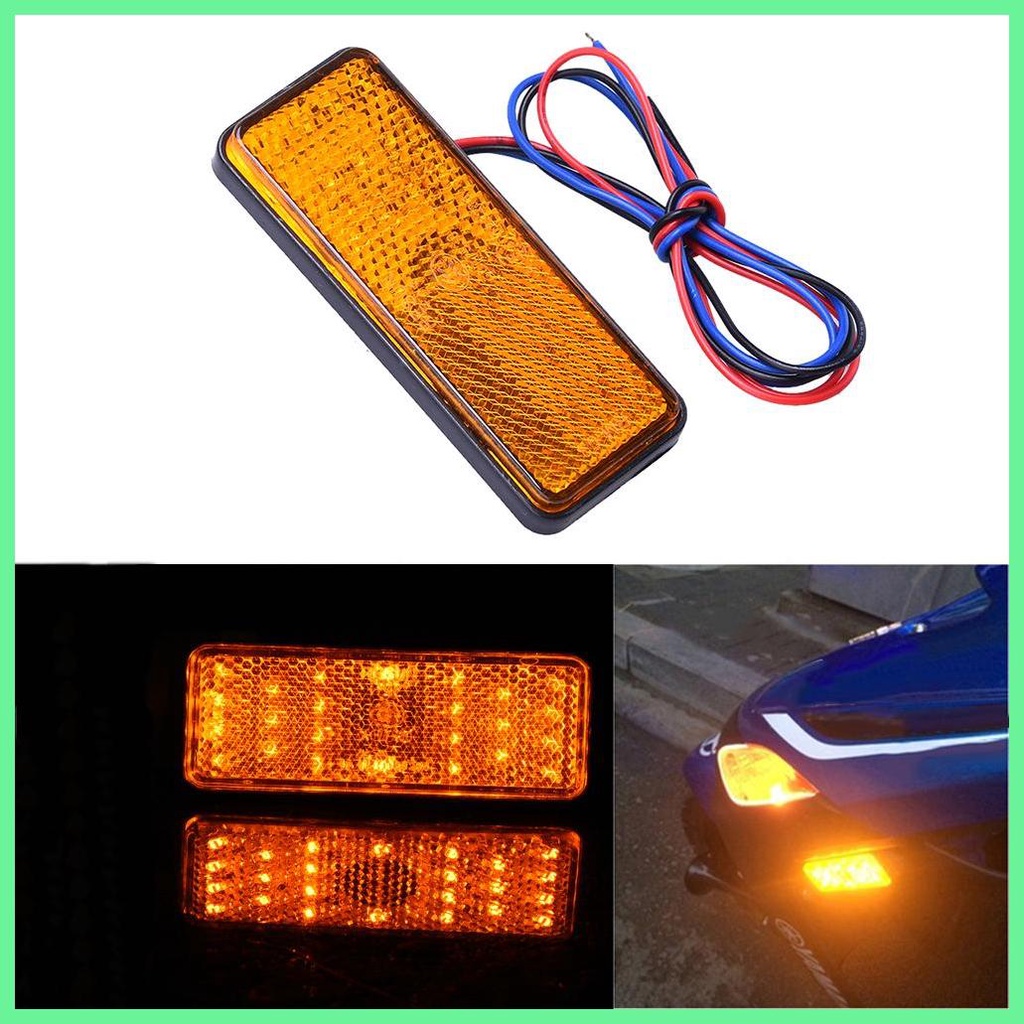 Square Warning Light Beach Car Led Reflector Truck Side Warning Light ...