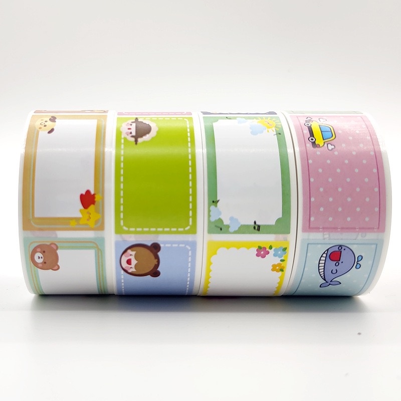 250pcs/roll Cute Cartoon Name Stickers Book Label Items Marked Label ...