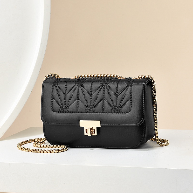 UISN #S810 Women's Bag Mini Slanted Backpack Chain Lock Small Square ...