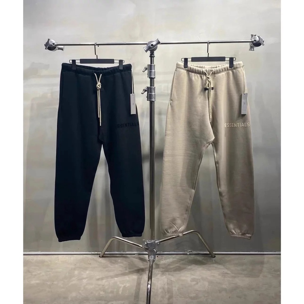 Fear of god Essentials Season 8 Pants Letter LOGO Silicone Printing ...
