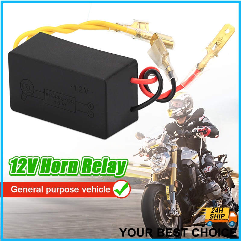 Horn Relay Interrupter 12V Universal Horn Relay Rapid Back Fire Relay ...