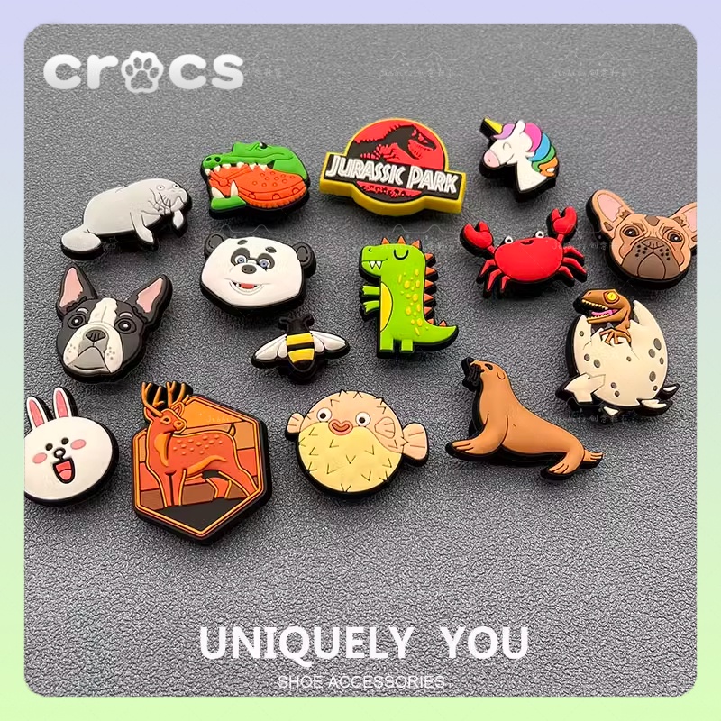 jibbitz for crocs set Animal Park crocs charms Jurassic Park Hole Shoe ...
