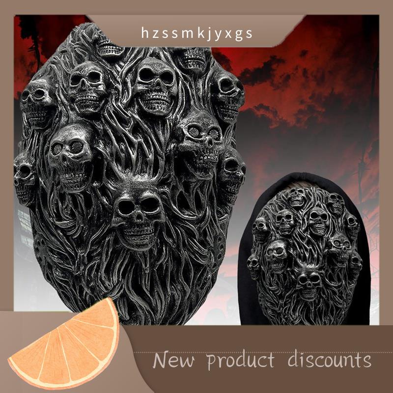 hzssmkjyxgs Halloween Horror Skeleton Mask Halloween Steampunk Skeleton ...