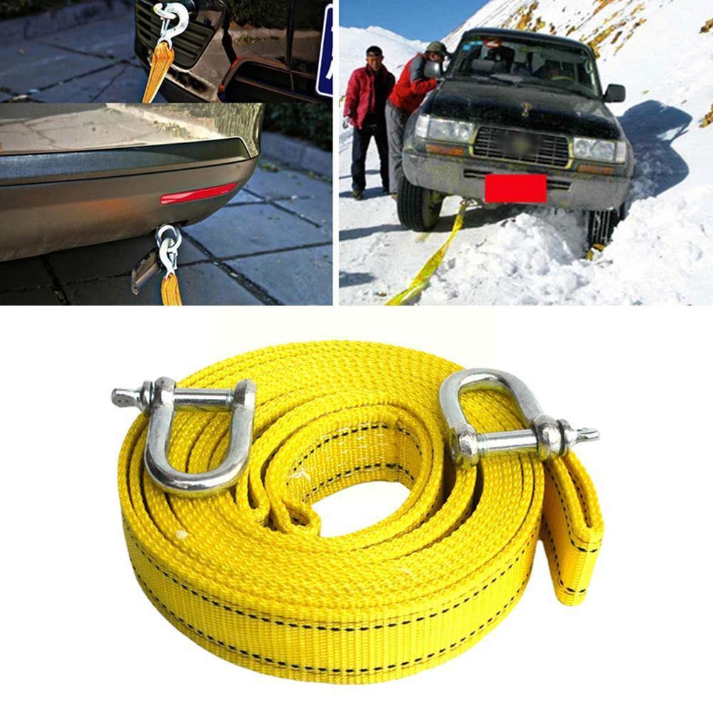 Heavy Duty Car Tow Rope with Metal Safety Hooks for Towing Cars ...
