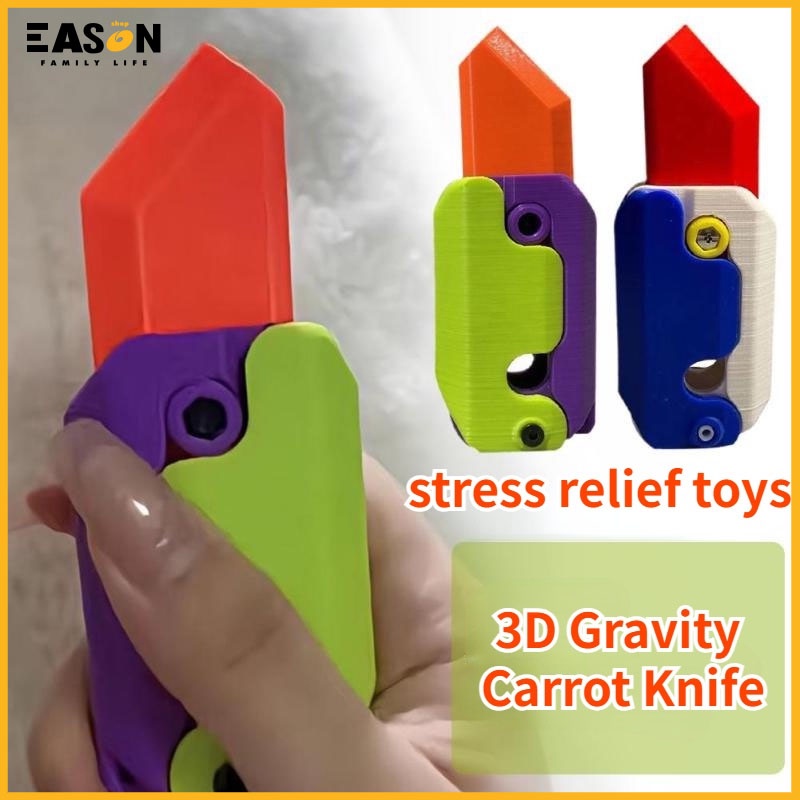 3D Carrot Knife Gravity Knife Decompression Toy Gravity Carrot Knife ...