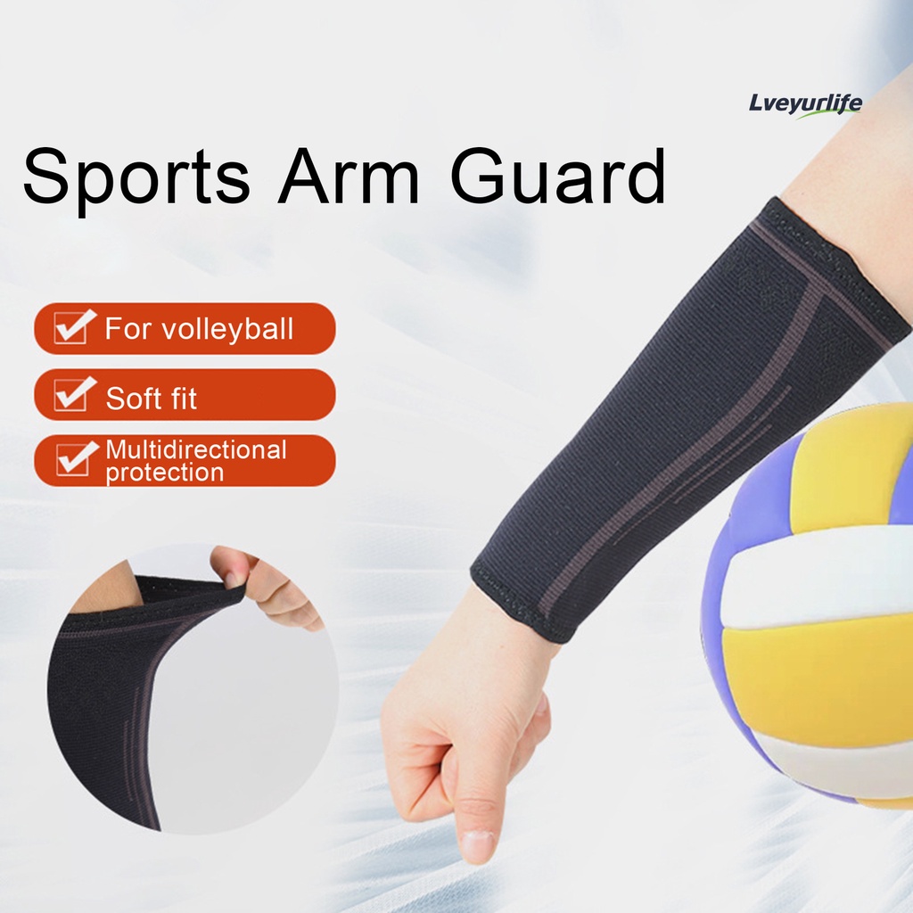 Lveyurlife 1 Pair Volleyball Arm Guard Sleeves Sweat-absorbing ...