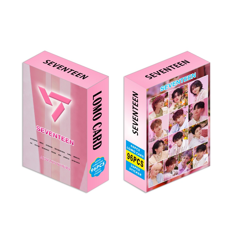 96pcs/box SEVENTEEN Album LOVE ALW AYS YOURS Stickers Photocards Lomo ...
