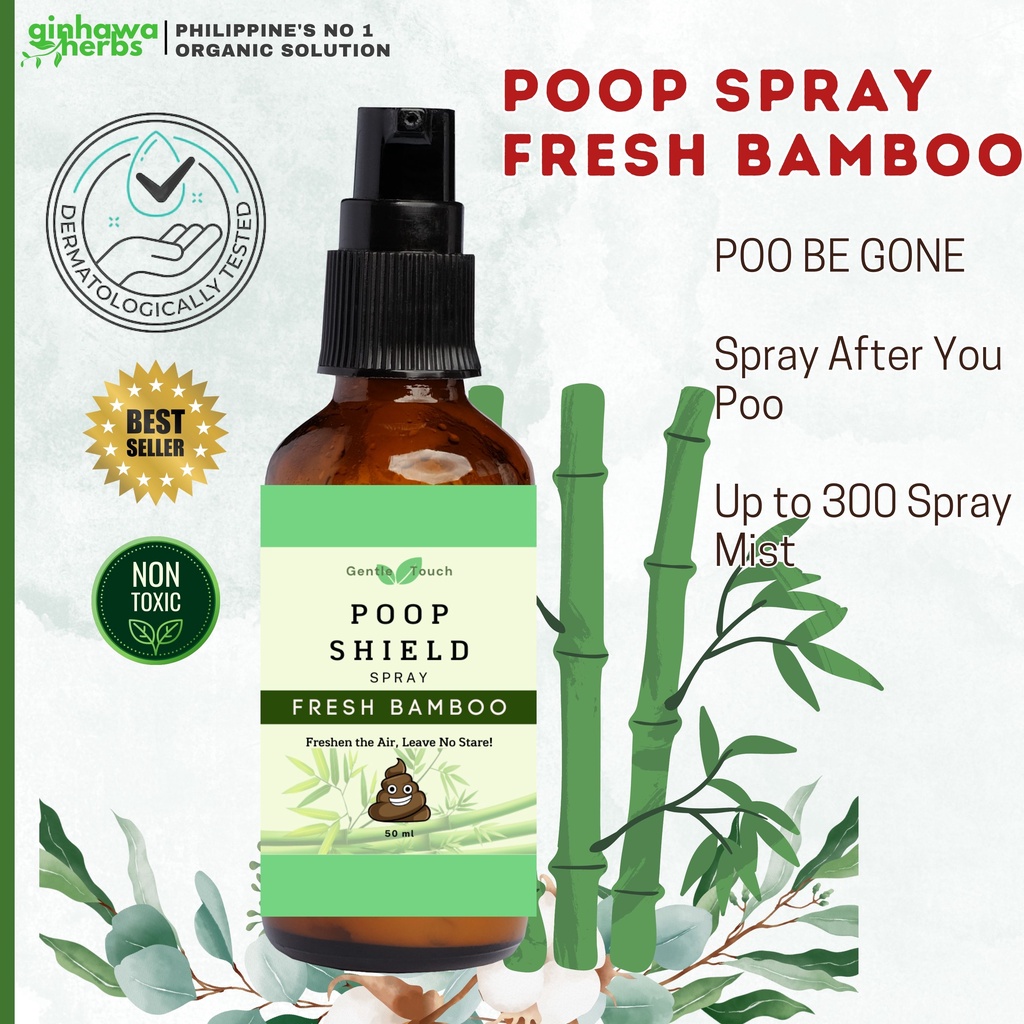 Toilet Spray Before Poop 50ml POOP SPRAY FRESH BAMBOO Refreshing Scent ...