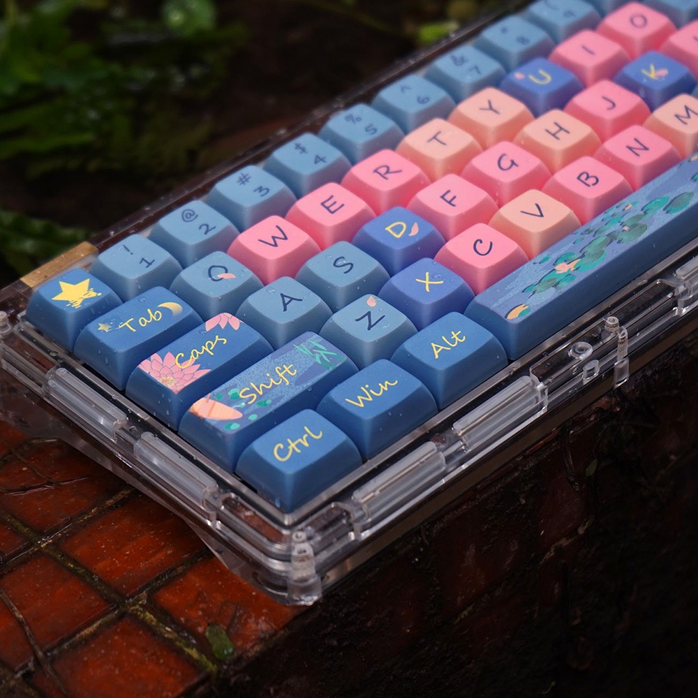 The Lotus at Night 126Keys/Set Keycaps Five-Sided PBT XDA Profile DIY ...
