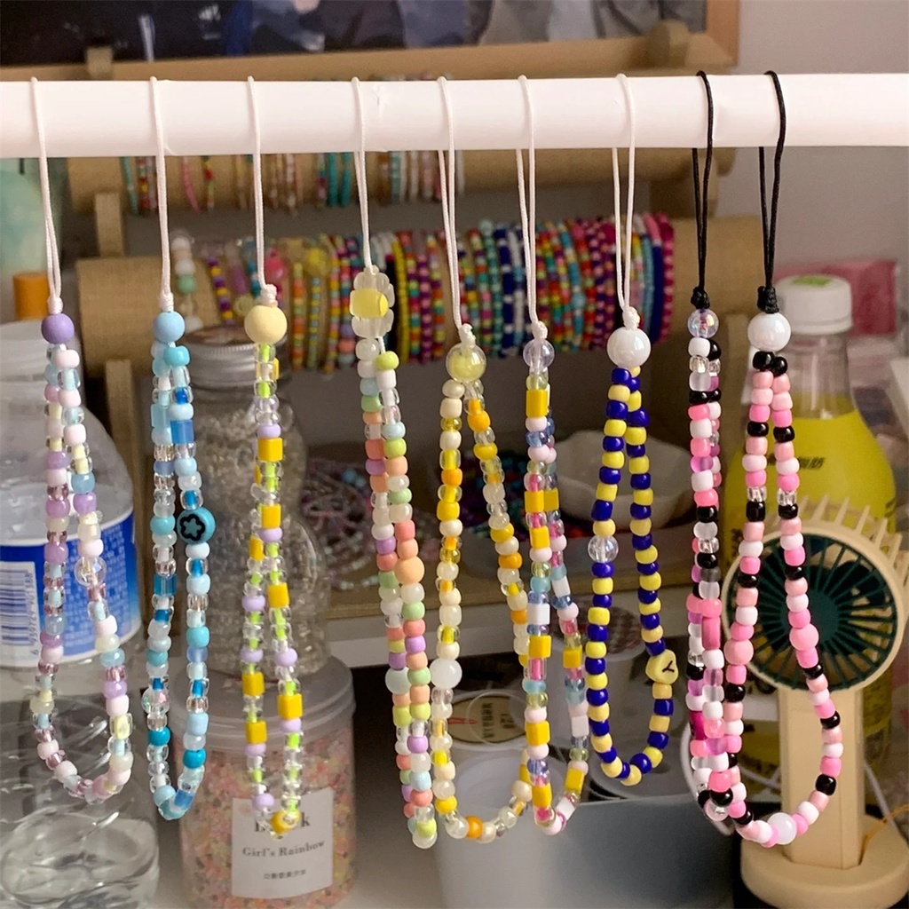 Cute Multiple Styles Candy Color Phone Case Chain Anti-Lost Lanyard ...