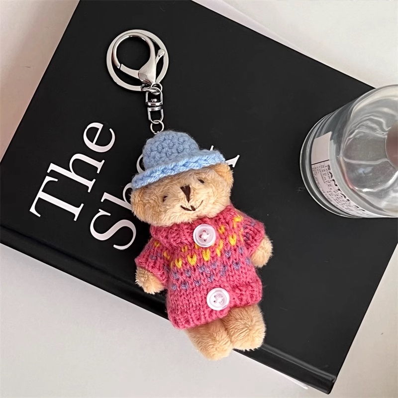 Japanese Korean Style Cute Retro American Preppy Style Teddy Bear Plush ...