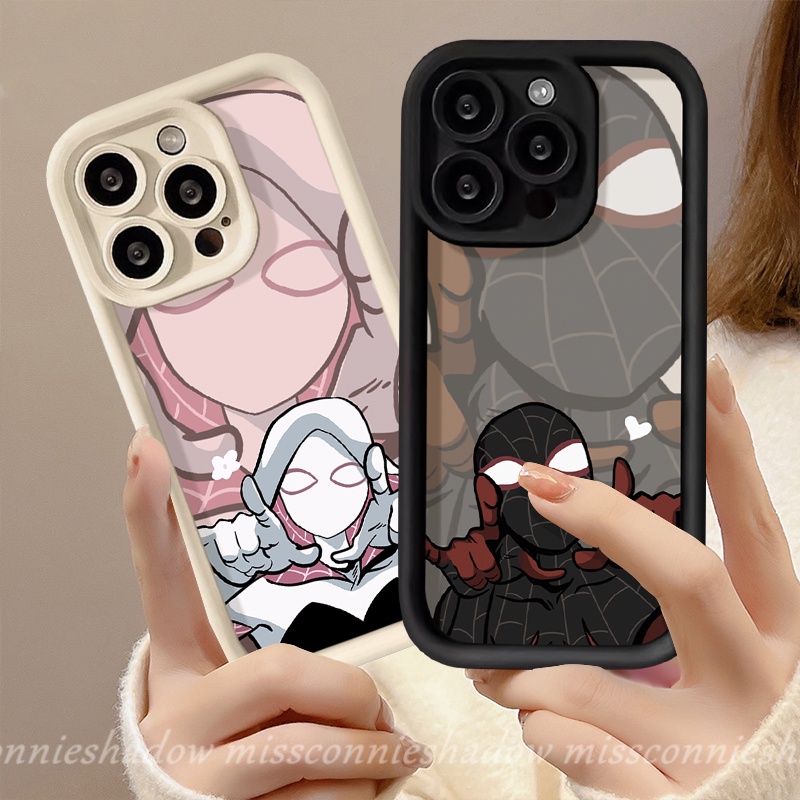 Cartoon Spider-Man MARVEL Couples Silicone Lens Frame Case for Tecno ...