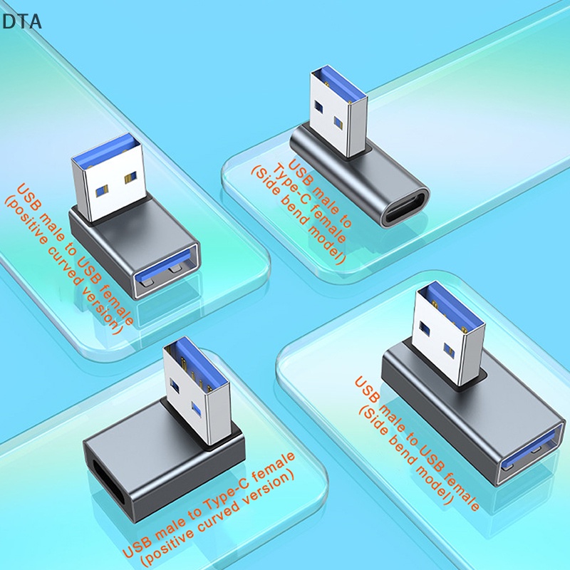 DTA 90 Degree Left Right Up Down Angled USB 3.0 A Male To Female ...