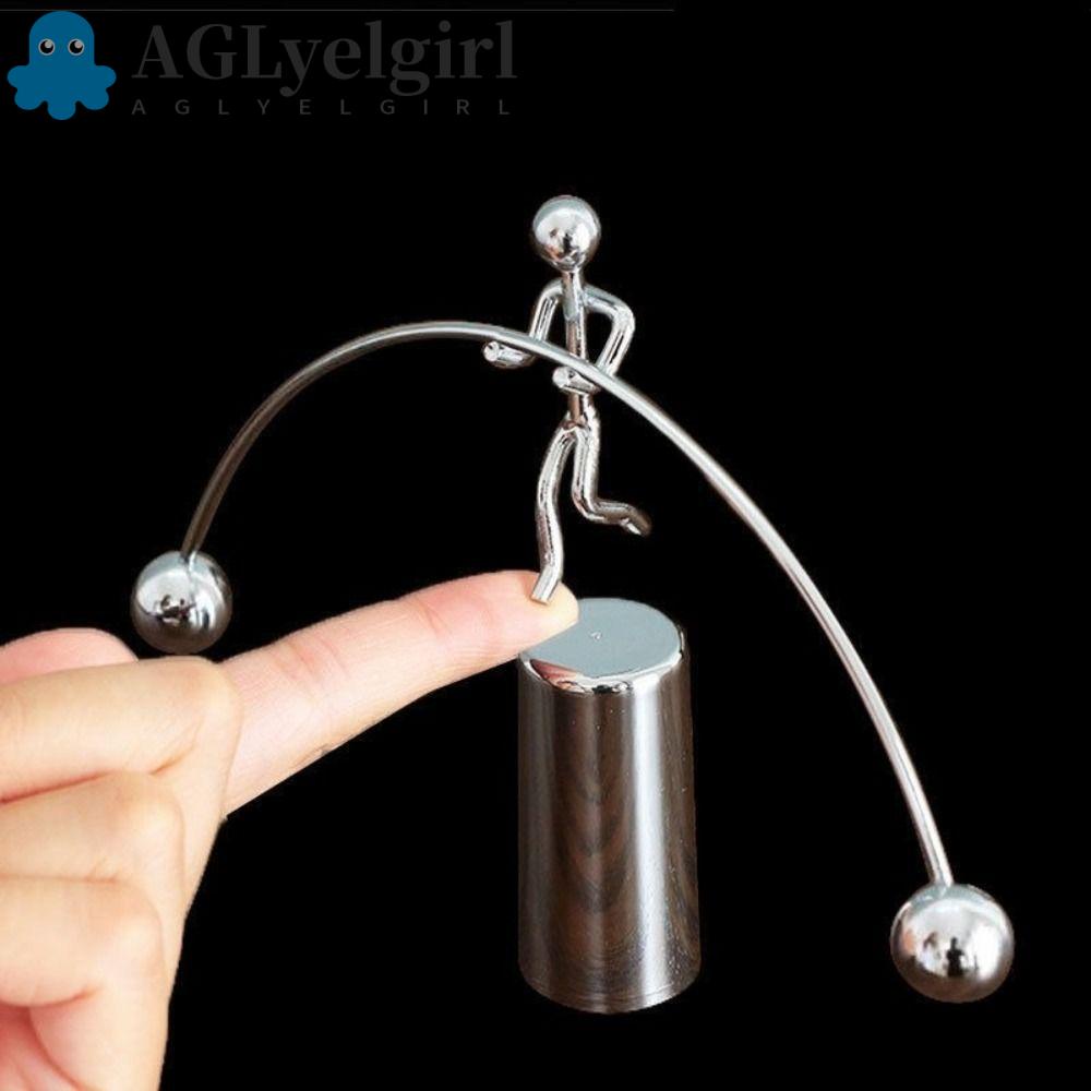 AGLYELGIRL Balance Ball Toy, Stainless Steel Home Decor Balance ...