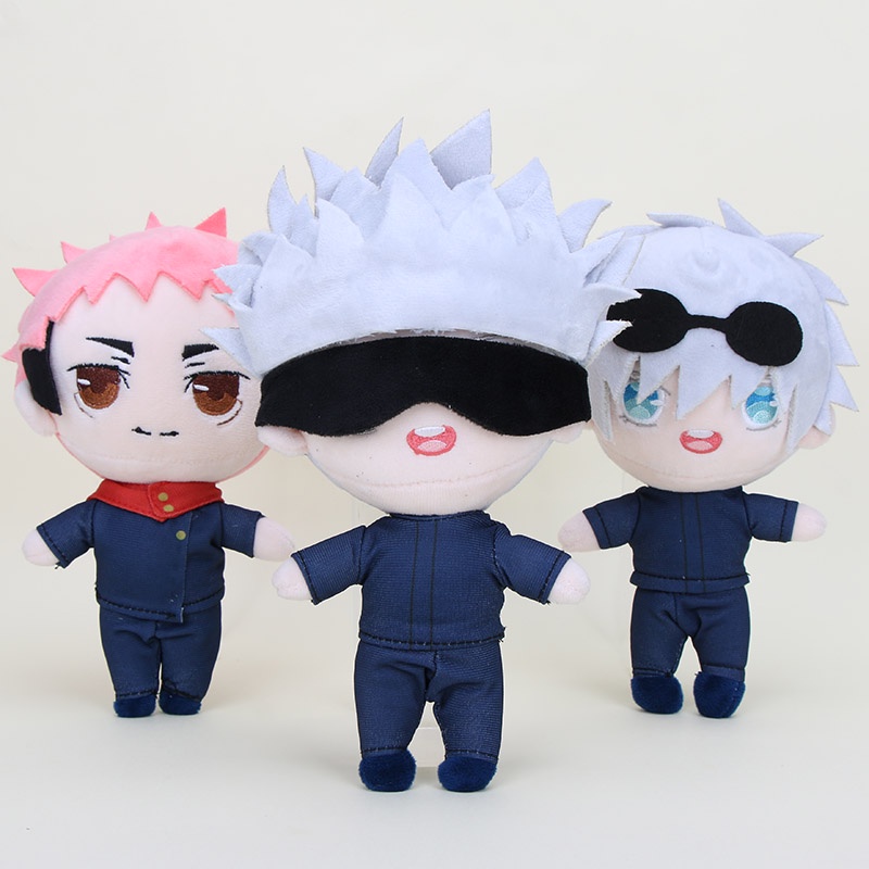 20cm Anime Jujutsu Kaisen Plush Doll Yuji Itadori Fushiguro Megumi Gojo ...
