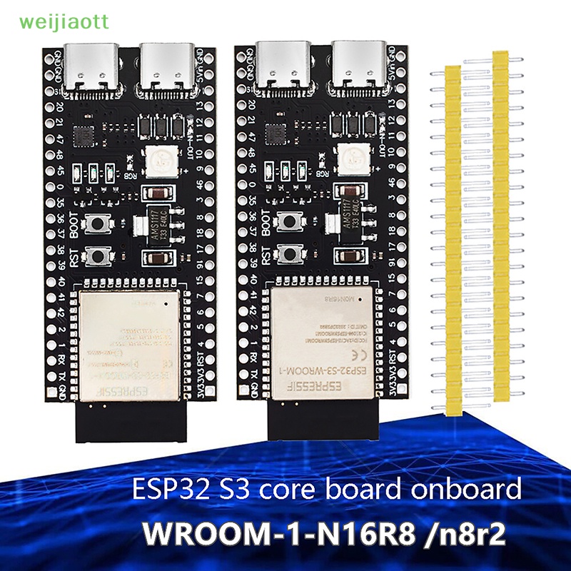 weijiaott ESP32-S3-N16R8 WiFi -compatible BLE 5.0 Mesh Development Board ESP32S3 Wireless Module ...
