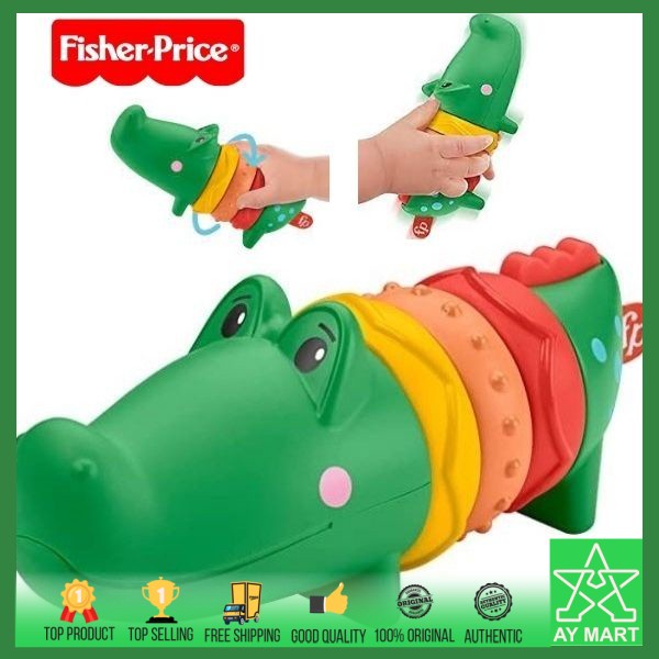 Fisher-Price Clicker Alligator Finger Skill Gross Motor Skill For Baby ...
