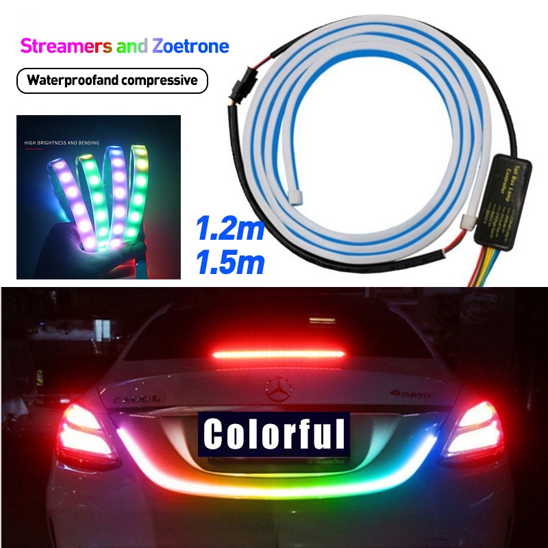 Car Turn Signals/Flowing Tail Lights Daytime Running Light RGB Light ...
