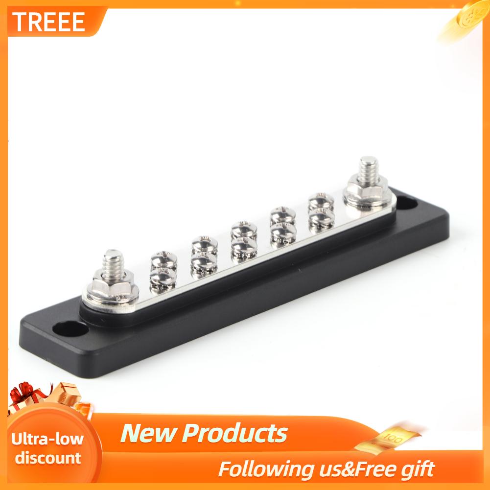 Treee 10 Terminals 150A Electric Bus Bars Terminal Block Power Supply ...