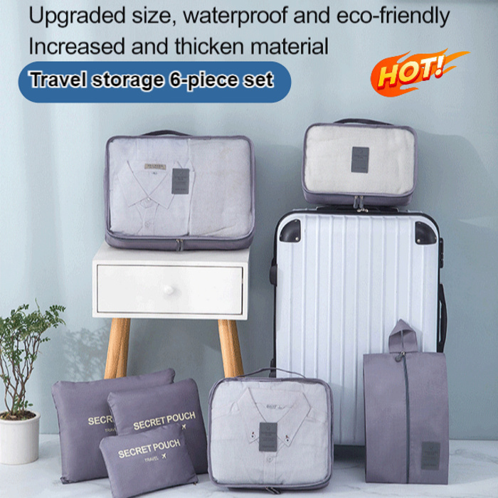 [Travel Storage 6-Piece Set] Japanese Style Clothing Sorting Storage ...