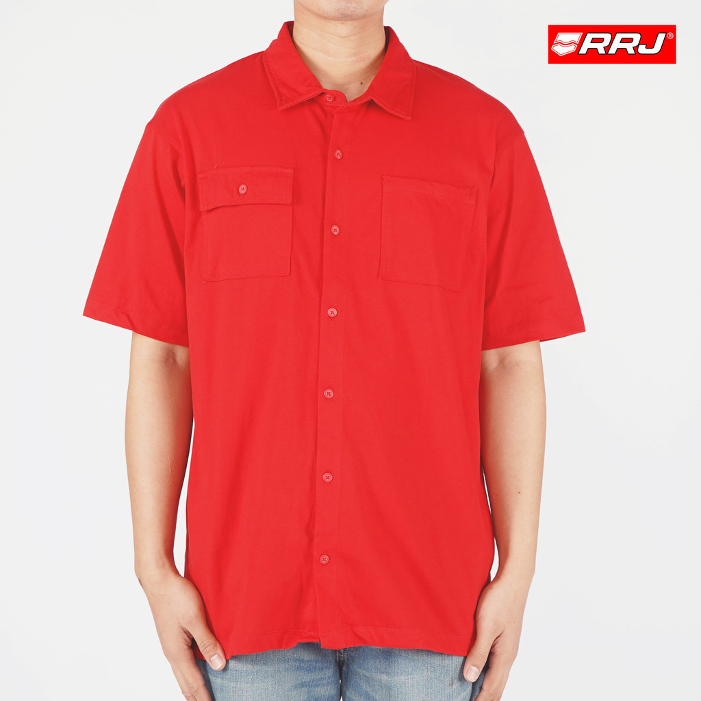 RRJ Men's Basic Woven Short sleeve Polo for Men Regular Fitting Trendy ...