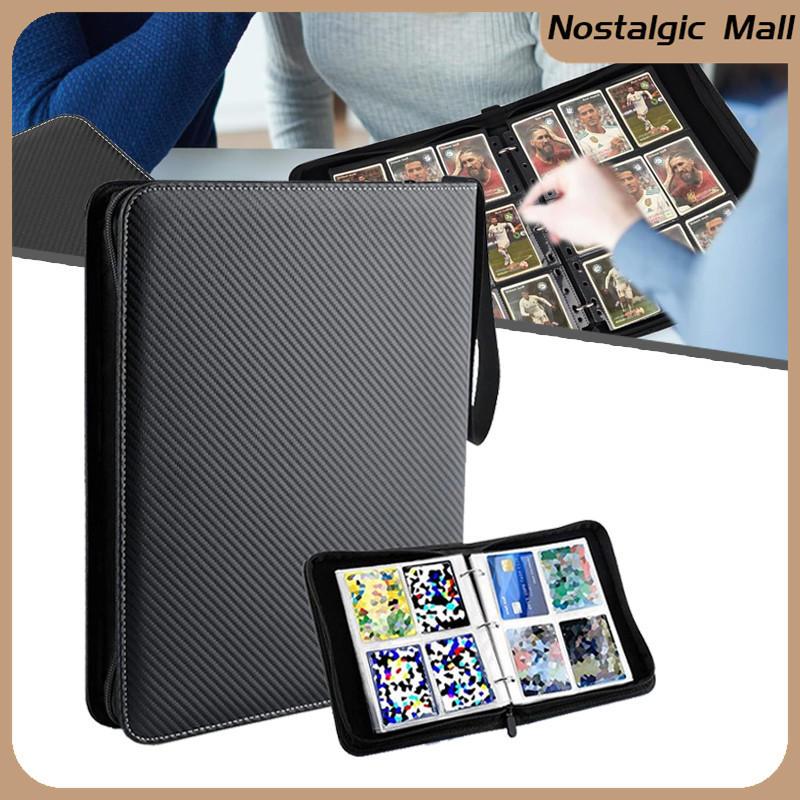 400/900 Grids Card Binder Album Binder Zipper Album Pokemon Game Card ...