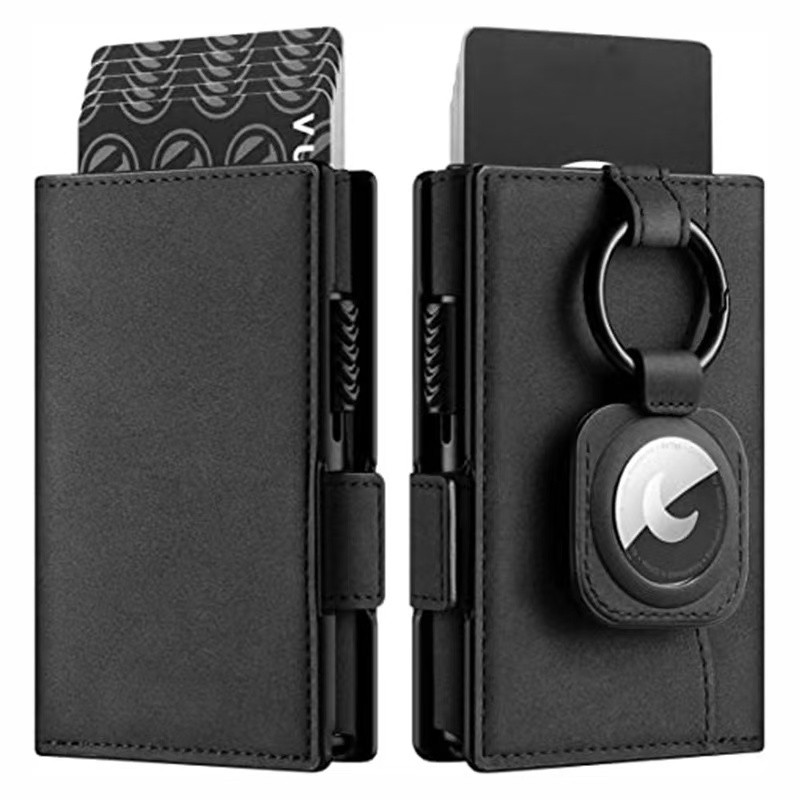 Slim Card Holder Wallet Aluminum RFID Blocking High-Capacity Pop Up ...