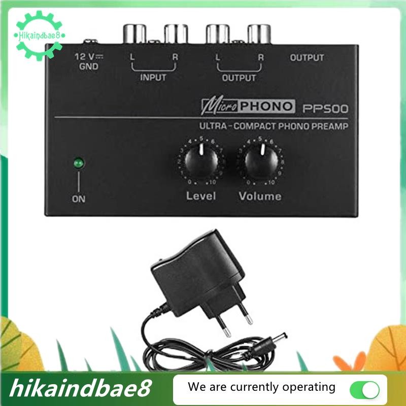 [hIkAi] PP500 Ultra-Compact Phono Preamp with Level Volume Control EU ...