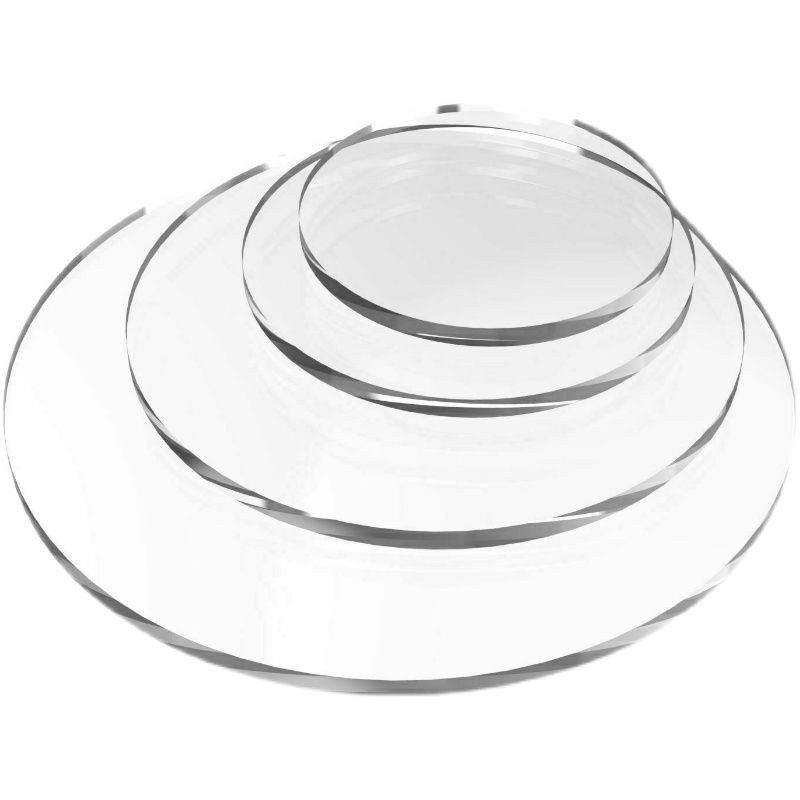 [11cm - 16cm] Round transparent mica sheet from 2mm to 5mm thick Laser ...