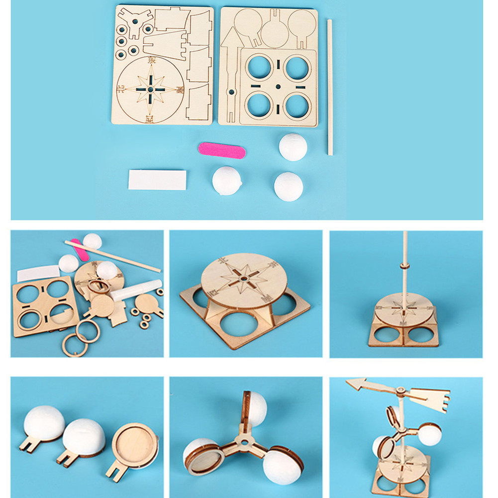 Kids Student Wind Vane Model Kit DIY Direction Experiment Educational ...