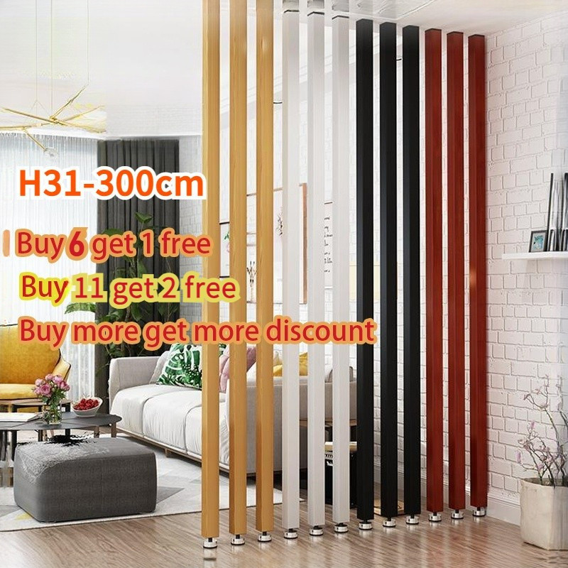 Partition wall timber wall partition DIY living room office wood grain ...