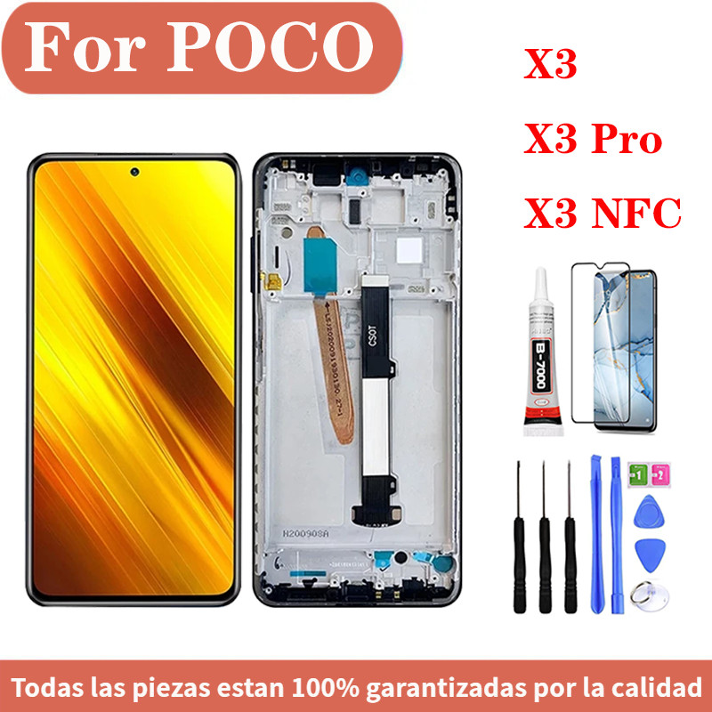 Original Poco X3 X3 Pro X3 NFC LCD Display Touch Screen With Frame ...