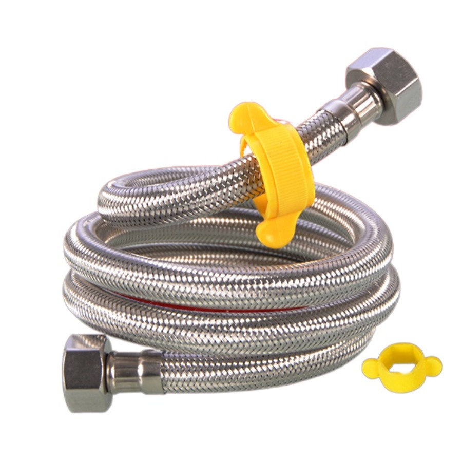 304 Stainless Steel Braided Pipe Water Inlet Hose Toilet Water Heater ...