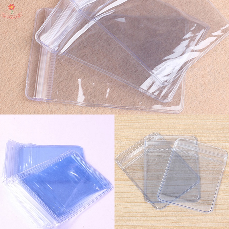 [BLOOM] 100Pcs Clear PVC Plastic Coin Bag Case Wallets Storage ...