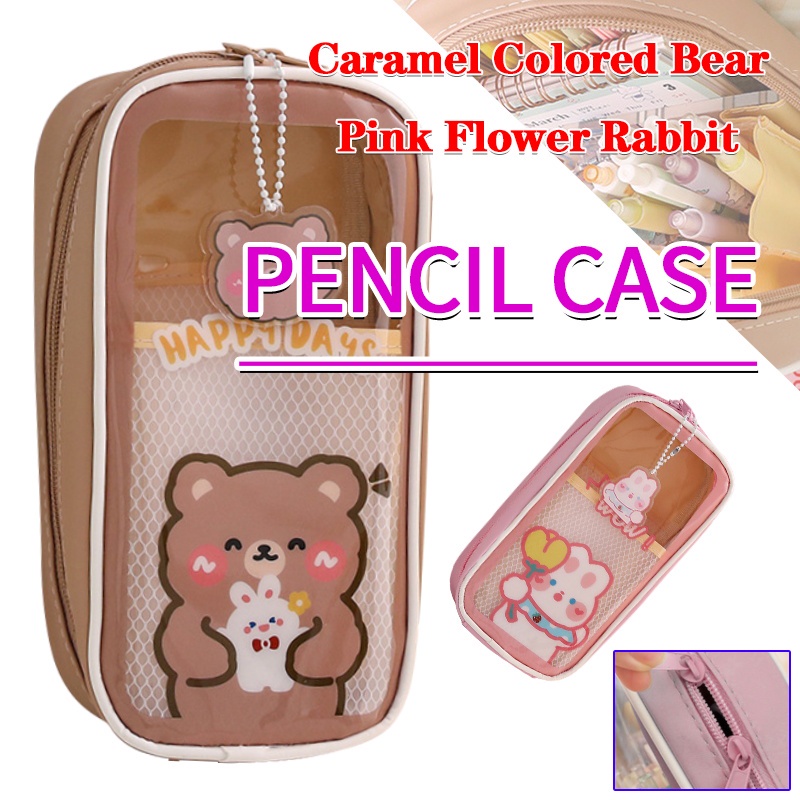 Transparent Large-Capacity Pencil Case ins Japanese Stationery Cute ...