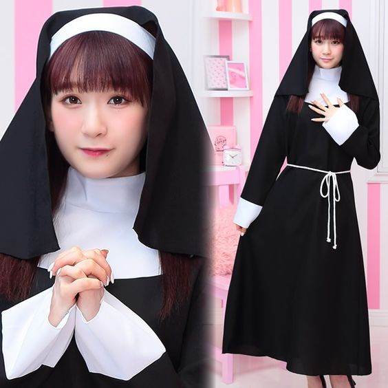 Nun Valak Conjuring Movie Ghost Horror Halloween Costume | Shopee ...