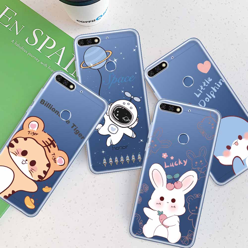 Huawei Y7 Prime (2018) LDN-L21, LX2 / Y7 2018 LDN-L01, LX3 Case Clear ...