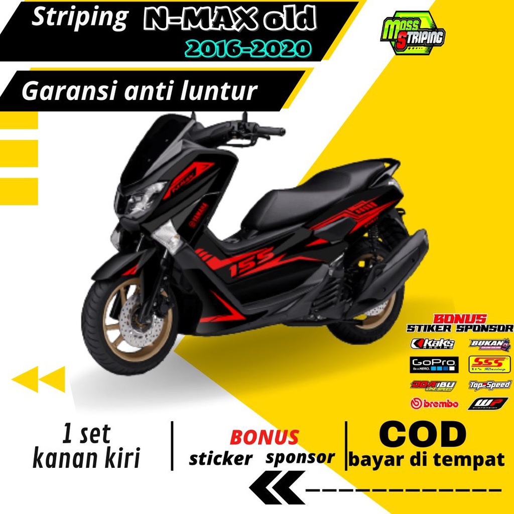 Striping Sticker Trim decal Nmax Old NMAX N MAX LAMA nmax old 2016 2017 ...