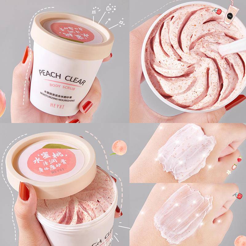 Peach Clear Body Scrub PEACH CLEAR Whitening Exfoliator & Moisturizing ...