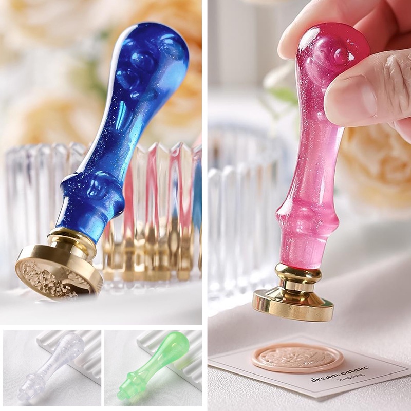 Epoxy Resin Antique Wax Sealing Stamp Handle Wedding Invitations DIY ...